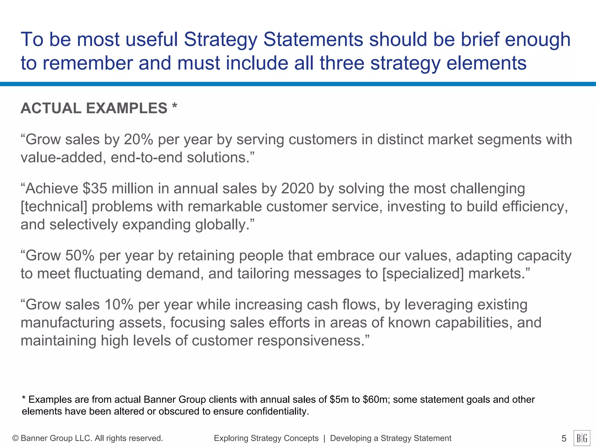 Developing Strategy Statements - an easy DIY framework | PPT