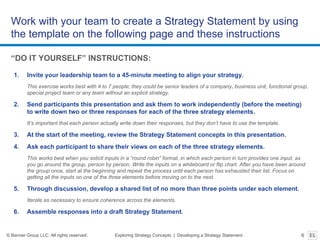 Developing Strategy Statements - an easy DIY framework | PPT