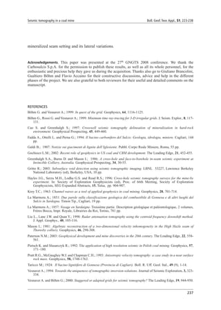 Seismic Tomography: Coal Mine Fields | PDF