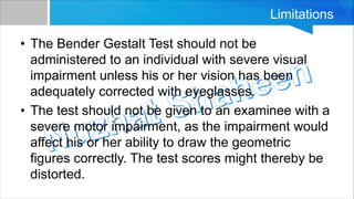 Benton Gestalt Test (A psychological Assessment Tool) | PDF