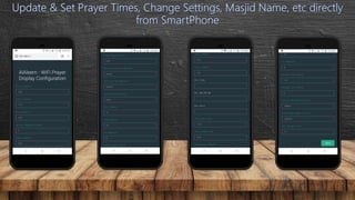 Mini Smart Prayer Times Display for Masjids, Organizations & Offices ...