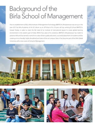 Birla Global University BBA (Hons) Admission Brochure 2019 | PDF