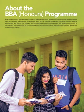 Birla Global University BBA (Hons) Admission Brochure 2019 | PDF