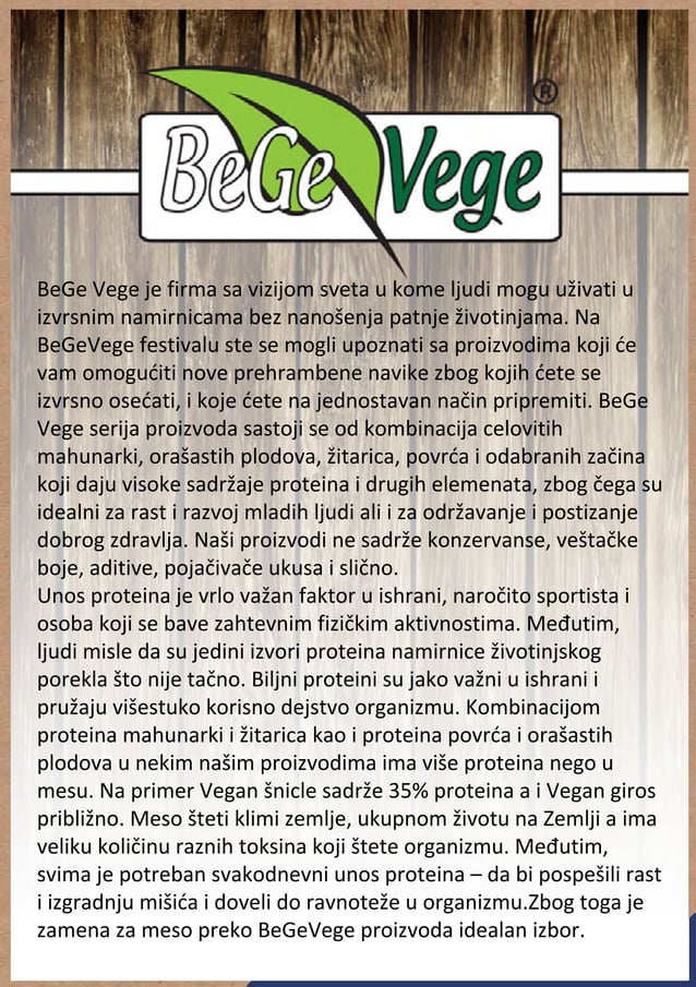 5. BeGe Vege festival brosura | PDF