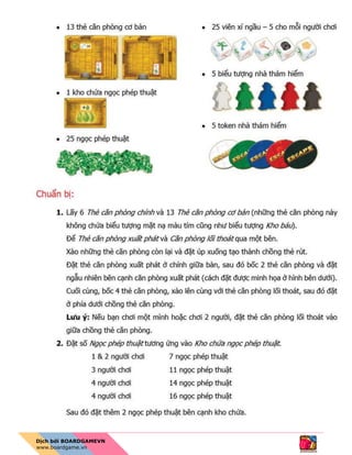 [BoardgameVN] Luật chơi Escape temple run | PDF