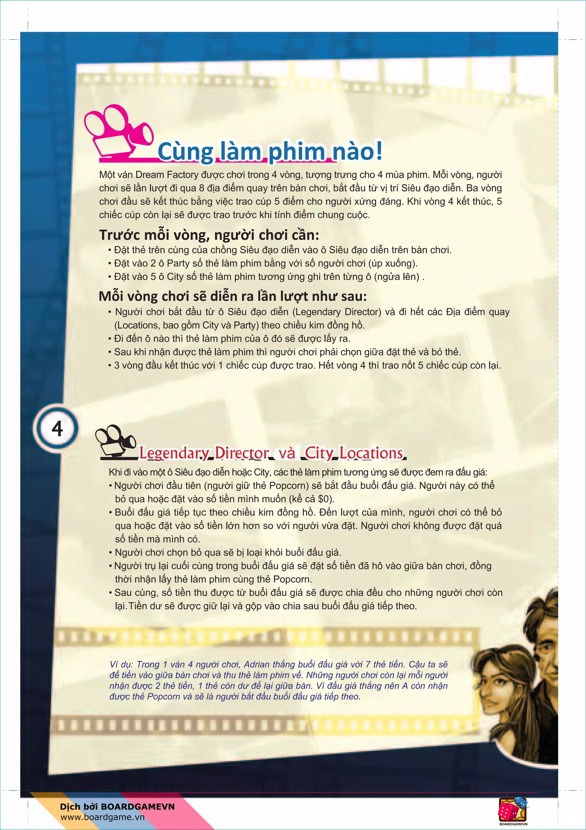 [BoardgameVN] Luật chơi Dream factory | PDF