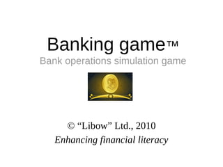 Banking Game | PDF