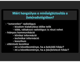 Radpeer és szakmai minőségkontroll | PDF