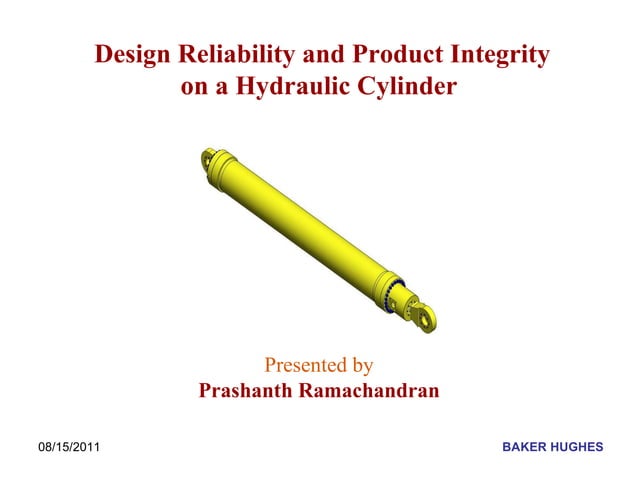 Design Reliability And Product Integrity On A Hydraulic Cylinder - Form ...
