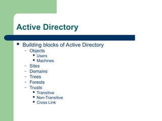 Introduction_to_Active_Directory and Windows Server | PPT