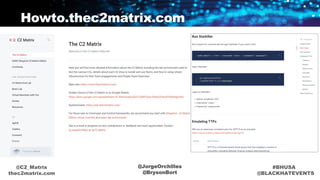 Blackhat 2020 Arsenal - C2 Matrix | PDF | Technology & Computing