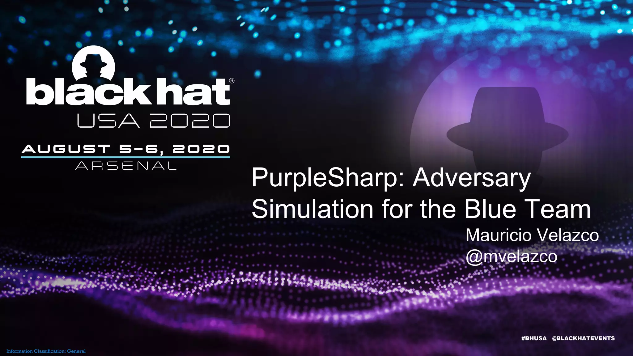 BlackHat 2020 Arsenal - PurpleSharp: Adversary Simulation for the Blue ...
