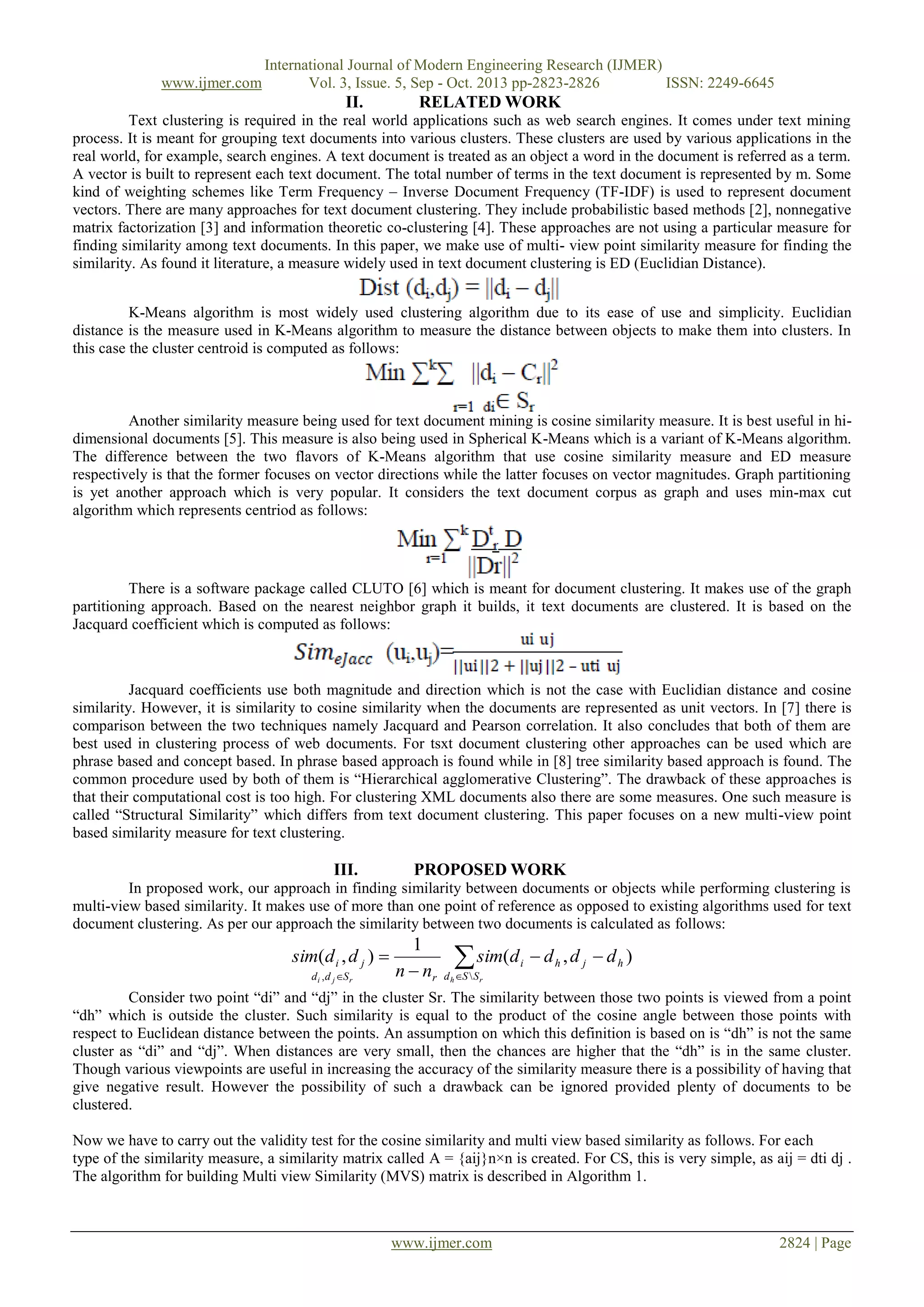 A Novel Clustering Method for Similarity Measuring in Text Documents | PDF