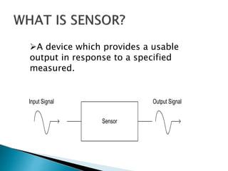 Vehicle Sensor Technology Presentation | PPTX