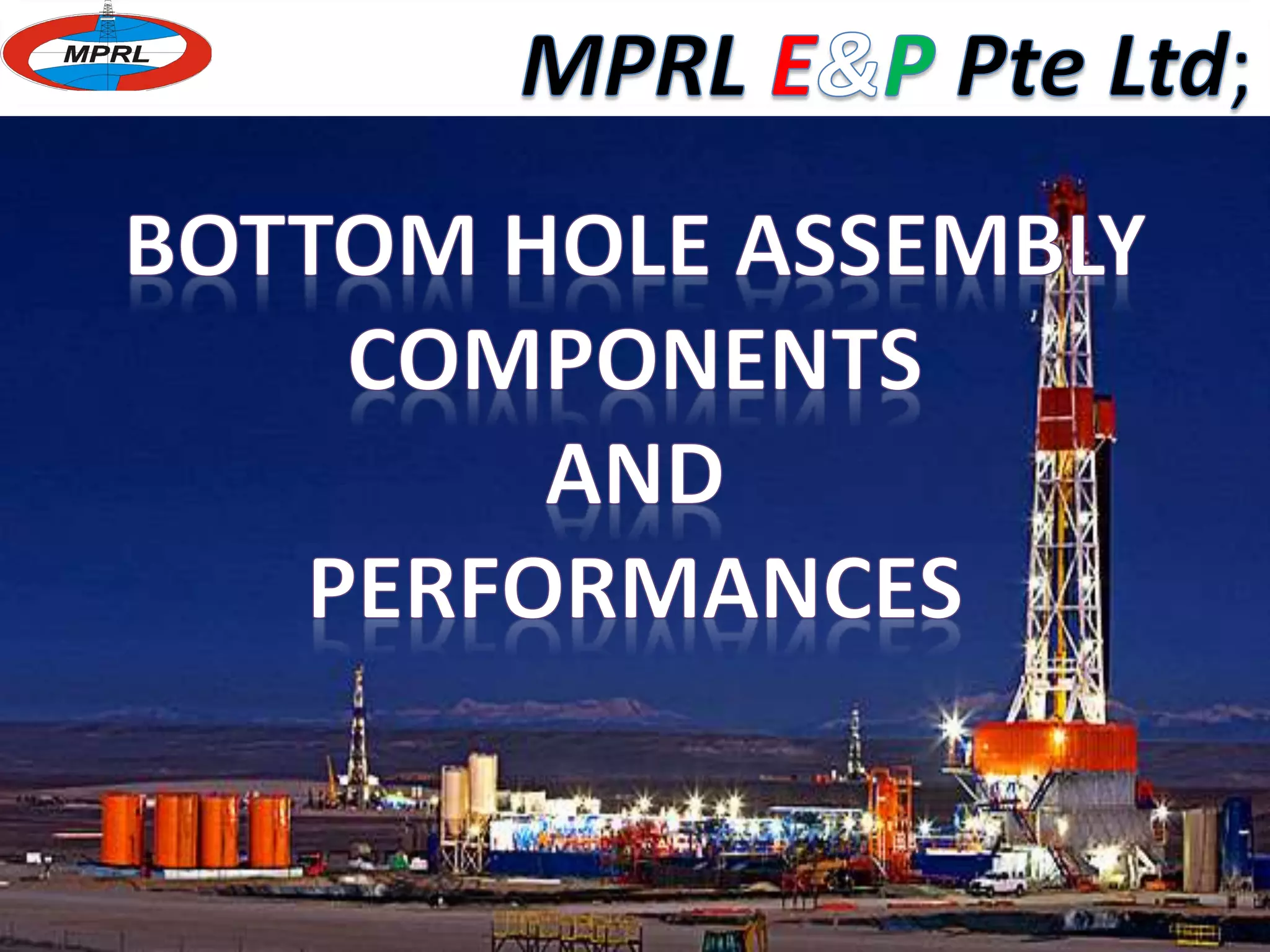 BHA components and performances | PPSX