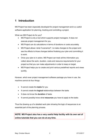 BhadaniS Microsoft Project Manual Training | PDF