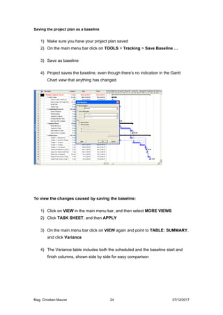 BhadaniS Microsoft Project Manual Training | PDF
