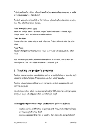 BhadaniS Microsoft Project Manual Training | PDF