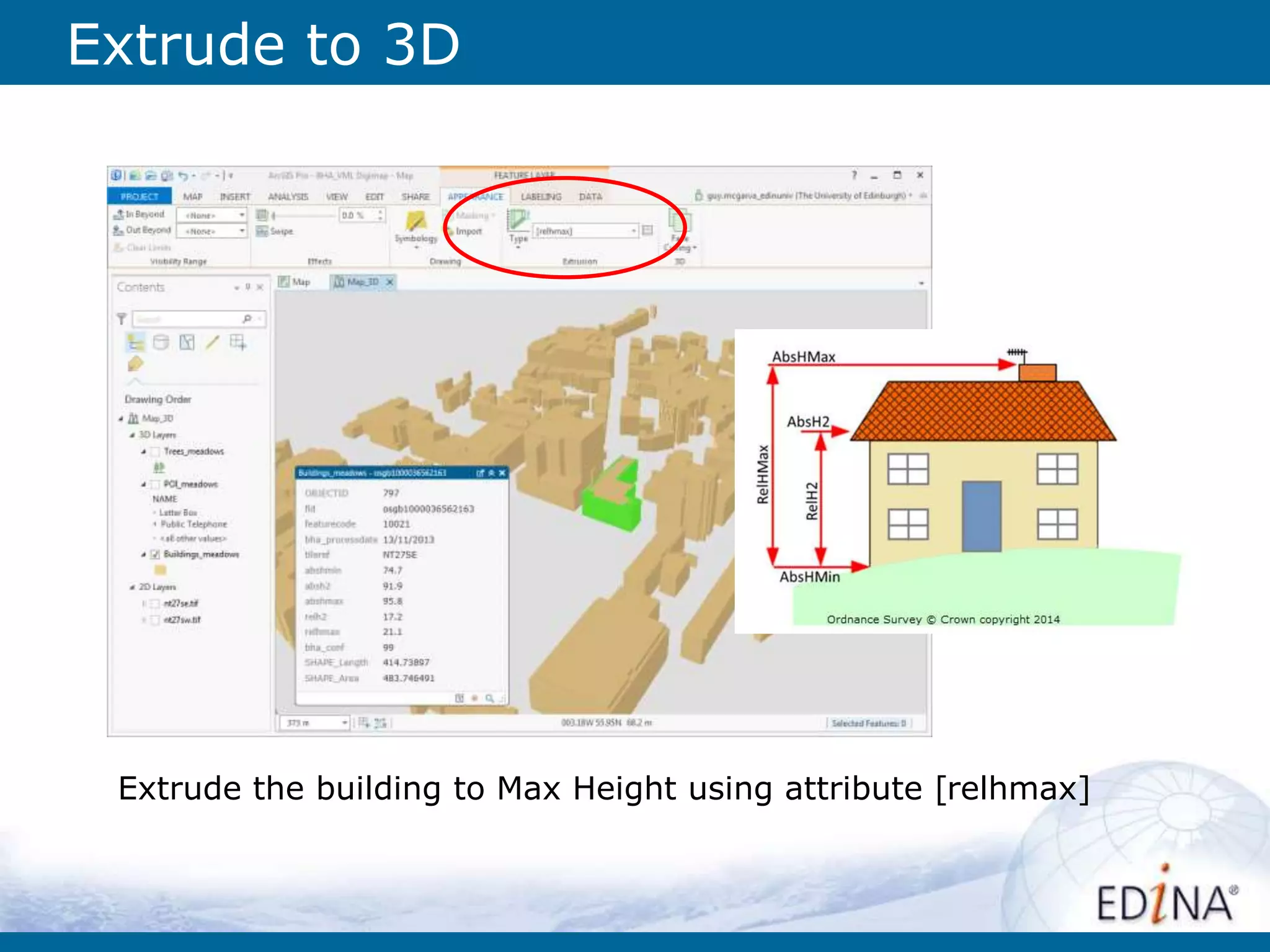 Using OS Building Height Attribute data from Digimap in ArcGIS Pro | PPTX | Geography | Science