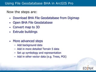 Using OS Building Height Attribute data from Digimap in ArcGIS Pro | PPTX