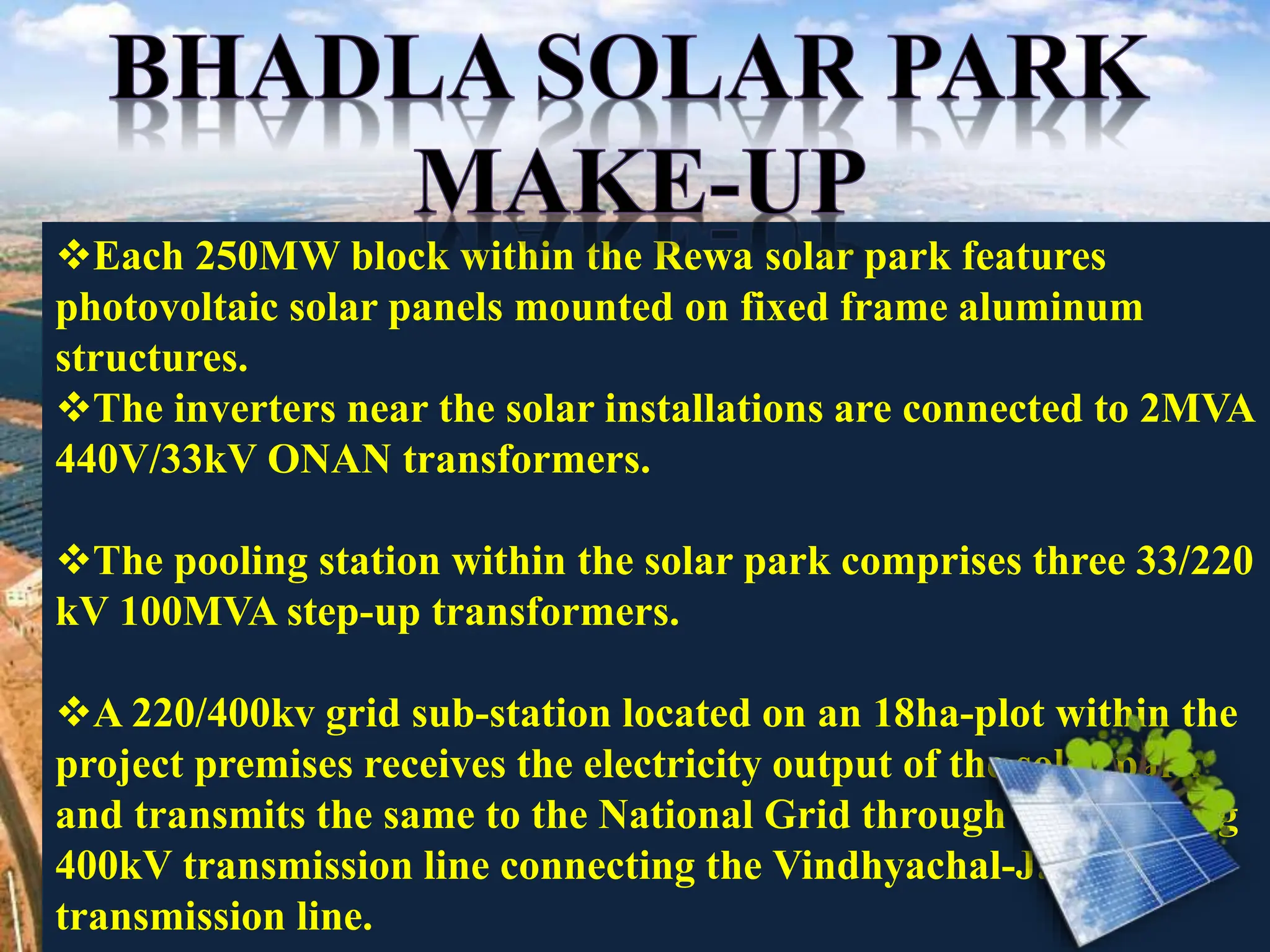 bhadla solar park.pptx world's largest solar park | PPTX