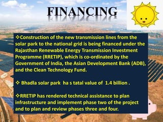 bhadla solar park.pptx world's largest solar park | PPTX