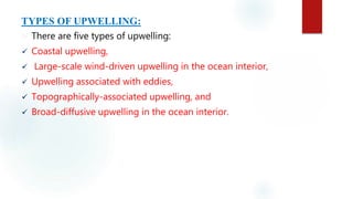 UPWELLING AND IT'S EFFECT ON FISHERIES | PPTX