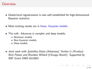 Deep Learning Opening Workshop - Horseshoe Regularization for Machine Learning in Complex and ...