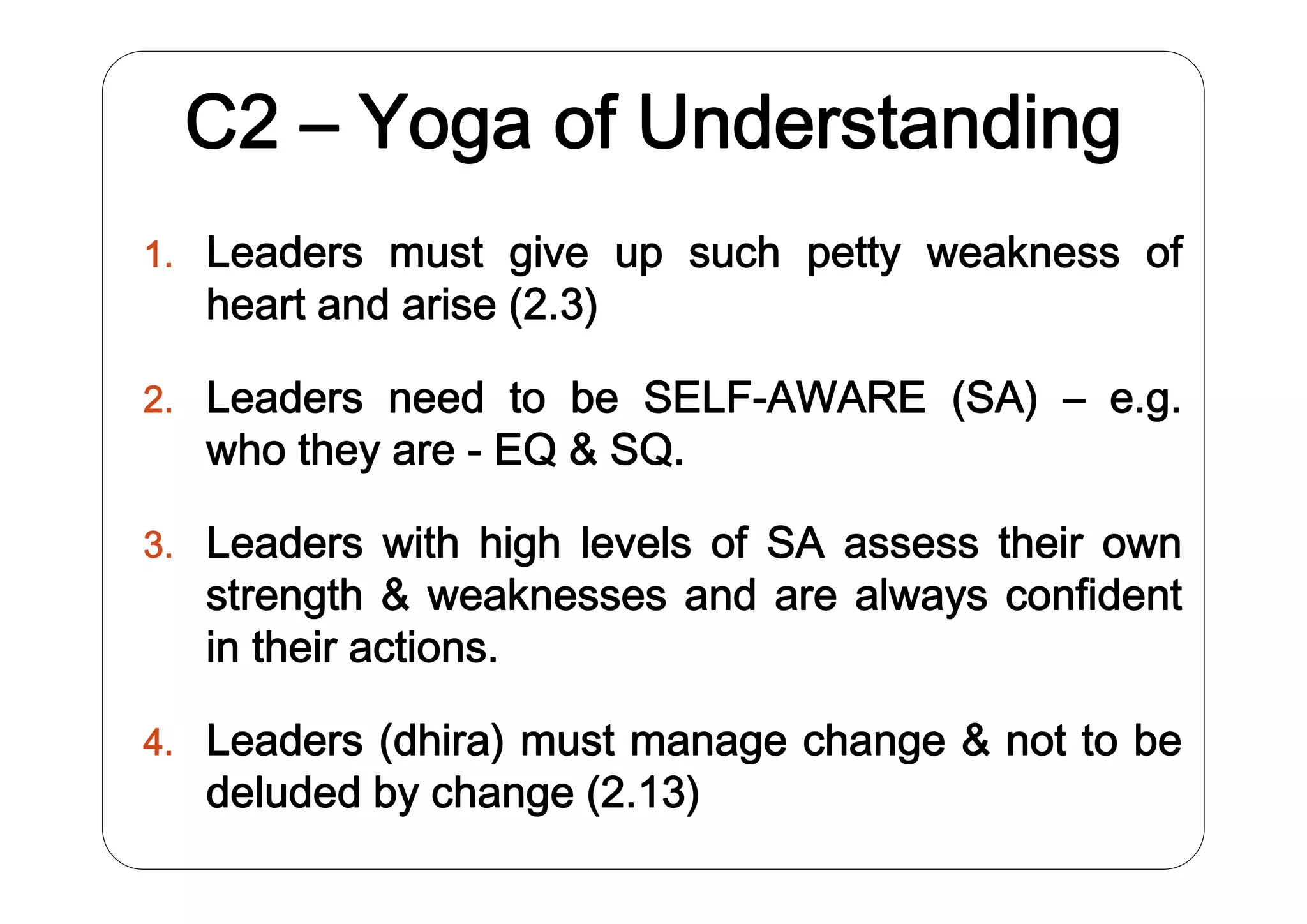 Bhagavad gita & leadership | PDF