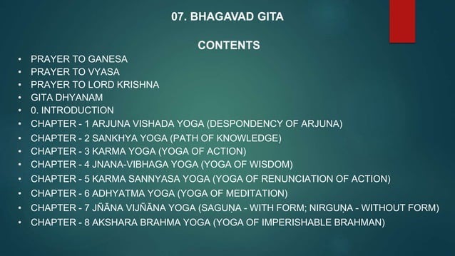 Bhagavad Gita-essence of lord sri krishna teachings | PPT