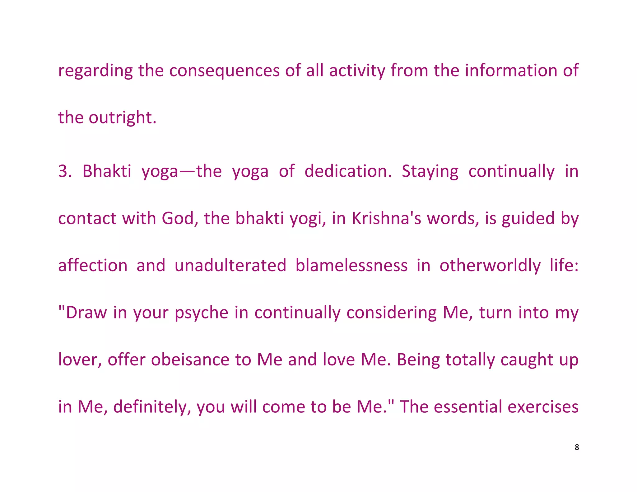 Bhagavad gita karma jnana bhakti yoga | PDF