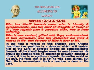 Bhagavad gita according to gandhi chapter 12 | PPT