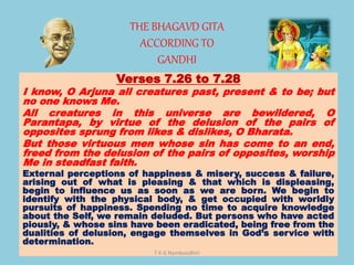 Bhagavad gita according to gandhi chapter 7 | PPTX | Hinduism ...