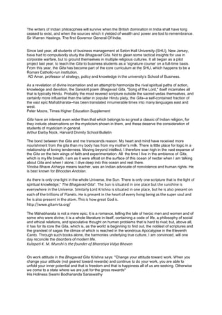 Bhagavad gita and management | DOCX