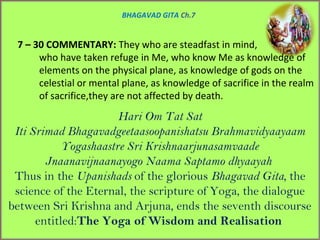 Bhagavad gita ch 7 english | PPS