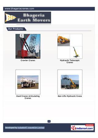 Bhageria Earth Movers, Jaipur, Crawler Cranes | PDF