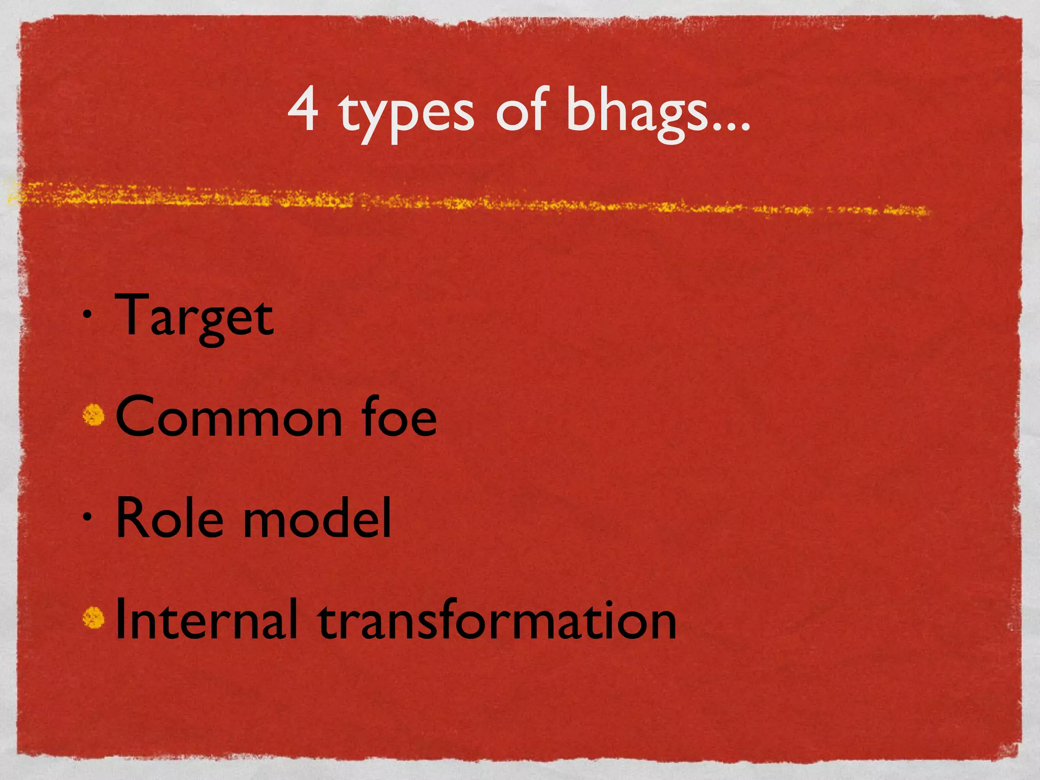 BHAGS: Big Hairy Audacious Goals | PPT