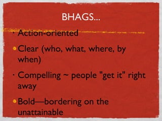 BHAGS: Big Hairy Audacious Goals | PPT