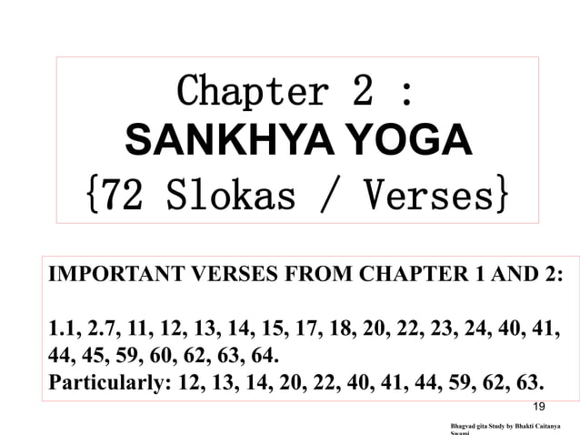 Bhagvad gita Chapter- 2 ,Summary.(Revised 2021): Samkhya Yoga (The yoga of knowledge)flowcharts ...
