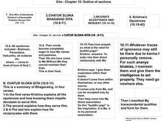 Bhagvad gita chapter 10 Revised (2021) Vibhuti-Vistara-Yoga- flowcharts ...