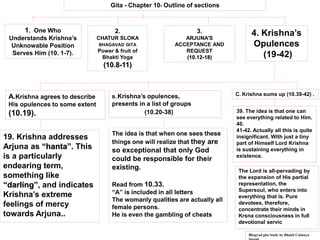 Bhagvad gita chapter 10 Revised (2021) Vibhuti-Vistara-Yoga- flowcharts ...