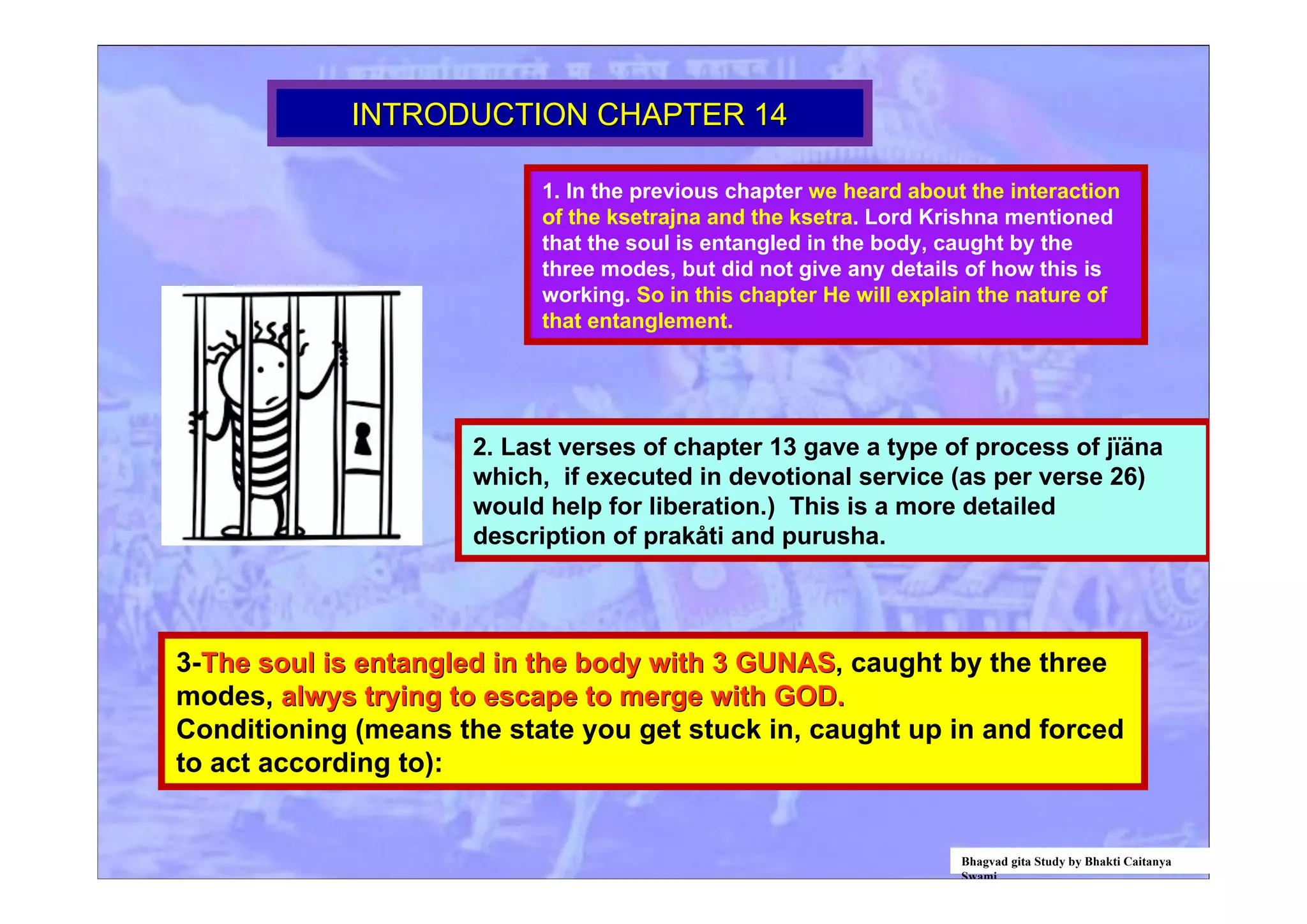 BHAGVAD GITA CHAPTER 14 FLOWCHARTS AND OVERVIEW | PDF
