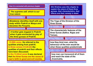 BHAGVAD GITA CHAPTER 14 FLOWCHARTS AND OVERVIEW | PDF
