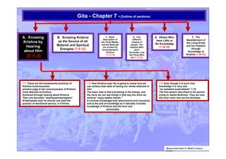 BHAGVAD GITA CHAPTER 7 FLOWCHARTS | PDF