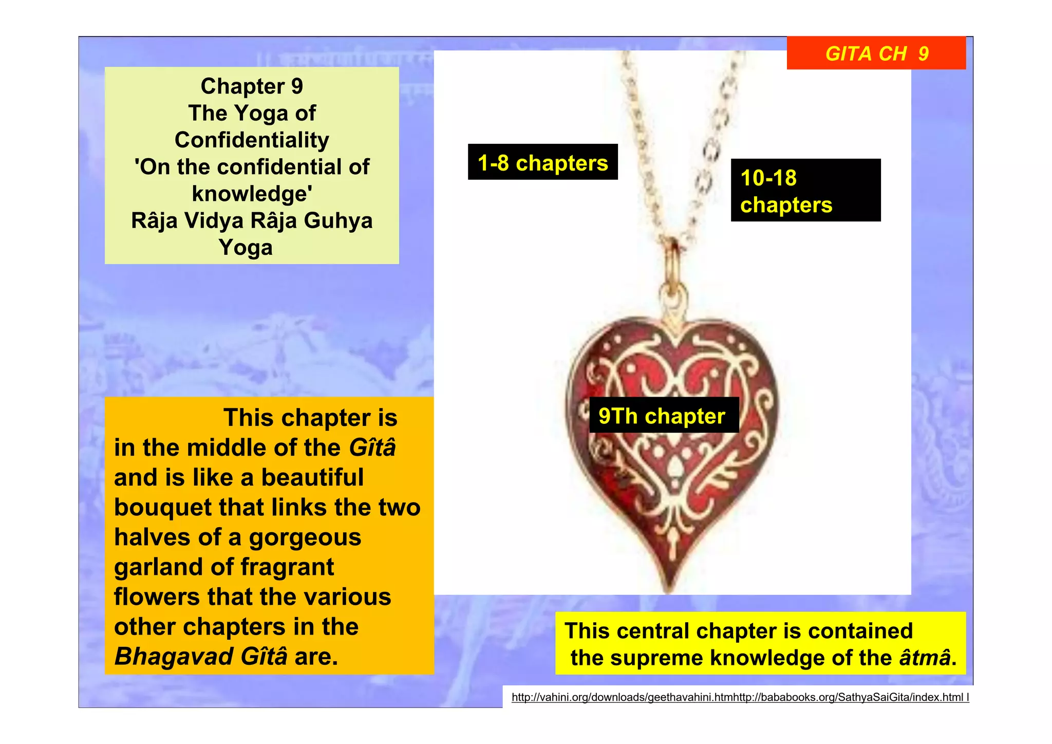 BHAGVAD GITA CHAPTER 9 FLOWCHARTS | PDF