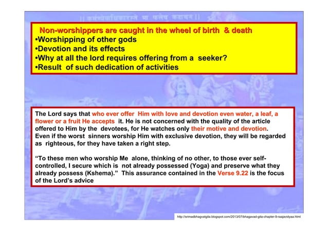 BHAGVAD GITA CHAPTER 9 FLOWCHARTS | PDF BHAGVAD GITA CHAPTER 9 FLOWCHARTS | PDF