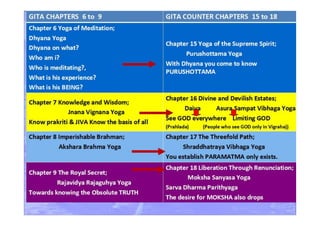BHAGVAD GITA CHAPTER 9 FLOWCHARTS | PDF