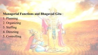 Bhagwat gita management lessons from gita | PPTX