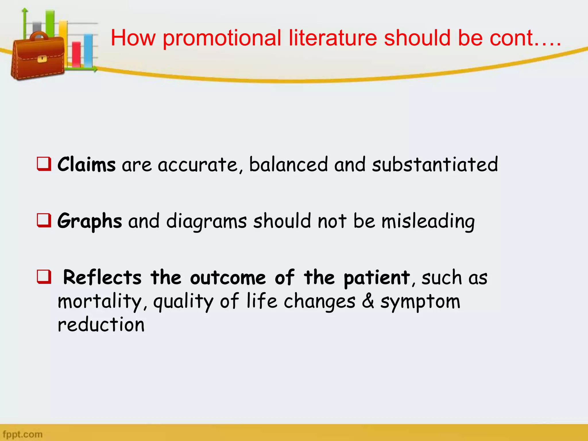 Promotional drug literature | PPT