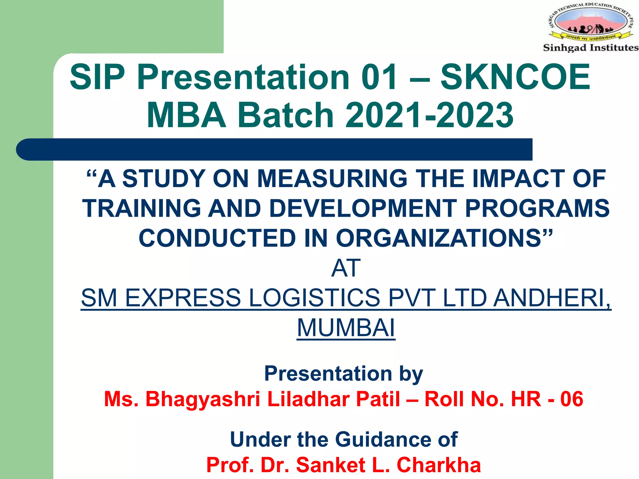 Bhagyashri Patil SIP Presentation.pptx